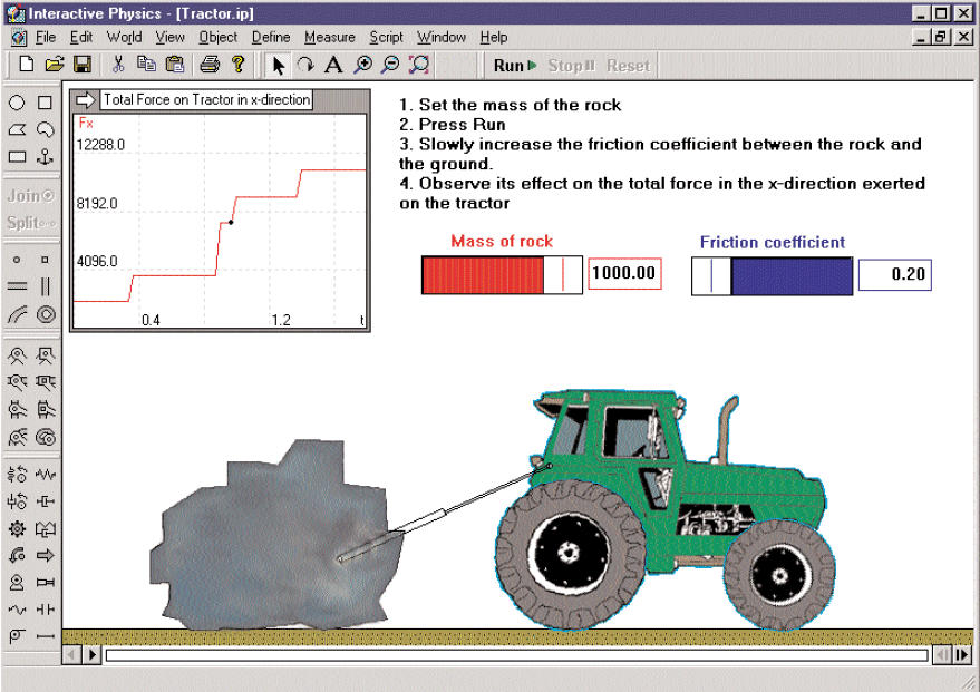 Interactive Physics software - Mentis